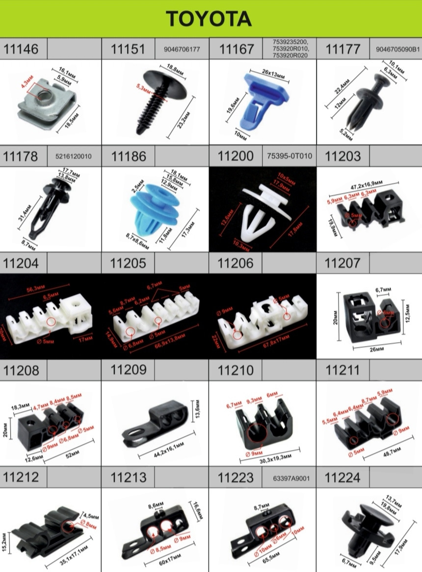 7539235200 КЛИПСА КРЕПЕЖНАЯ 288 TOYOTA LEXUS | Запчасти на DRIVE2