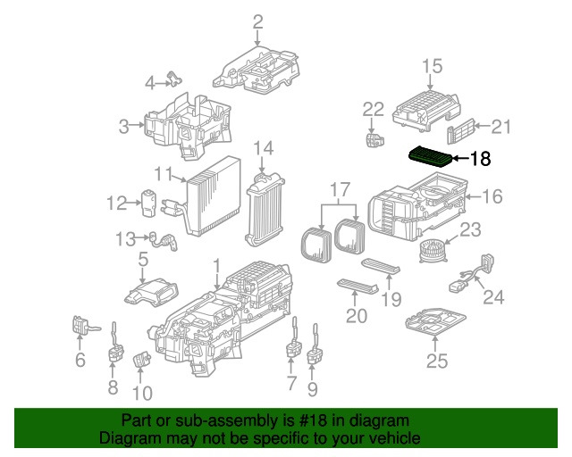 A2108301018 Комплект картриджей фильтра кондиц. Mercedes | Запчасти на ...