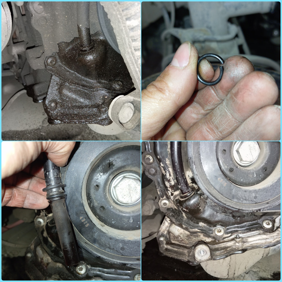 Замена уплотнения маслоизмерительного щупа, диагностика цепи ГРМ ...