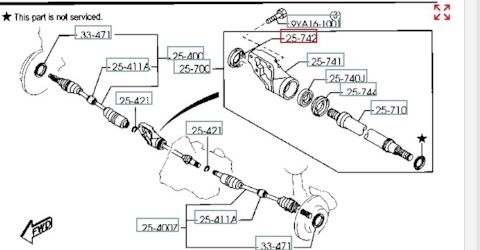 G00325742A Сальник привода 42.2X56.5X5.8X8.8 Mazda | Запчасти на DRIVE2