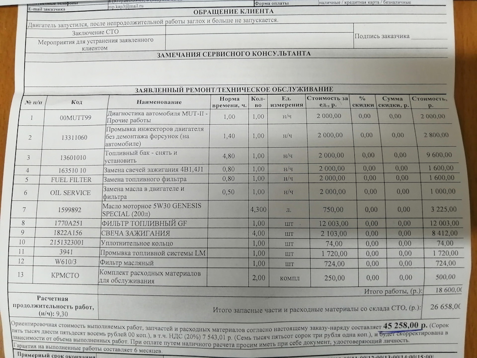 Замена топливного фильтра на Mitsubishi Outlander 3. 2,0 из за ...