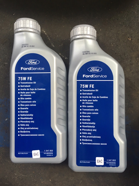 1547953 Масло трансмиссионное МКПП 1L 75W FE / МКПП (MMT6) Ford ...