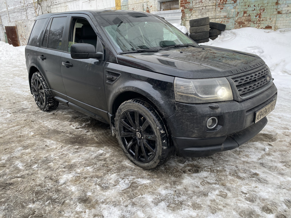 Примерка резины R21 — Land Rover Freelander 2 (L359), 2,2 л, 2011 года ...