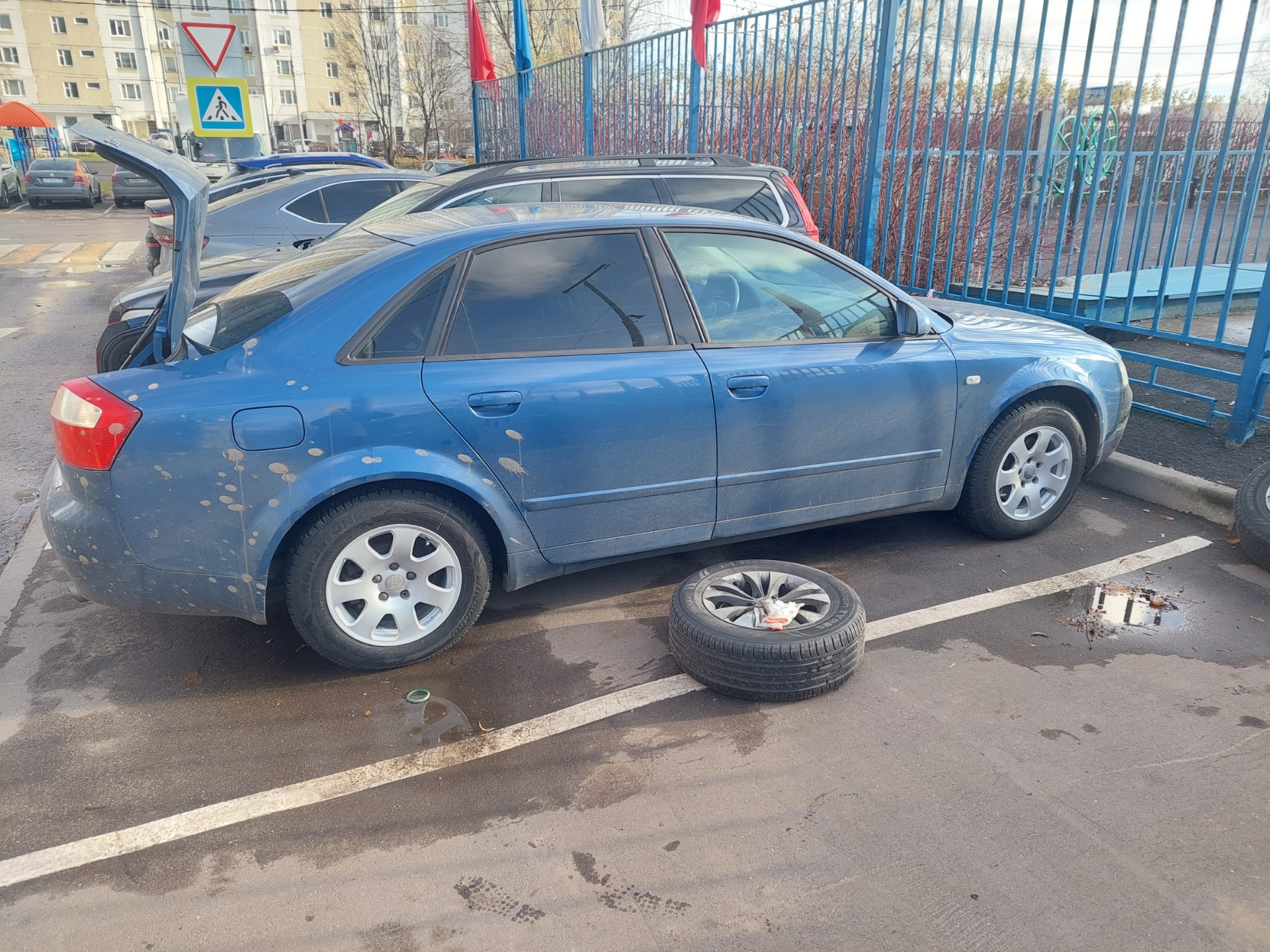 Зима стучится в двери — Audi A4 (B6), 1,8 л, 2002 года | колёсные диски ...