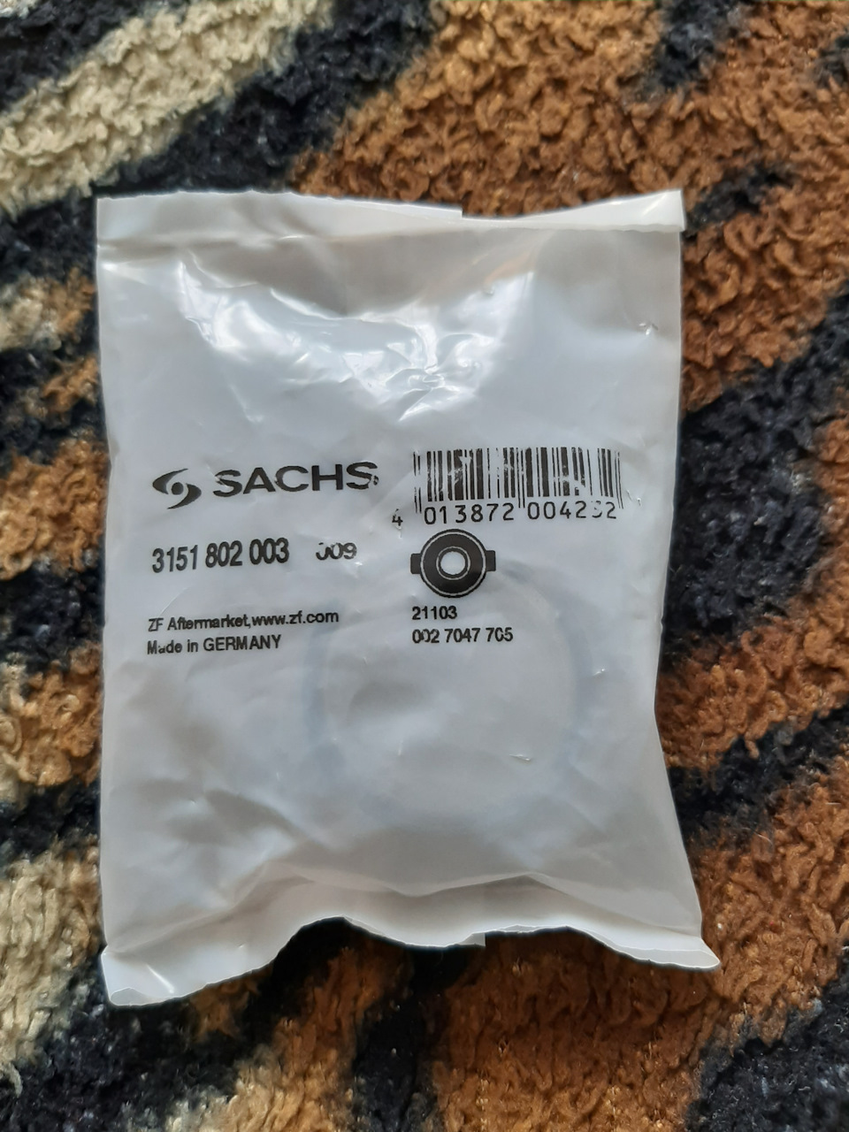 3151802003 Выжимной подшипник SACHS | Запчасти на DRIVE2