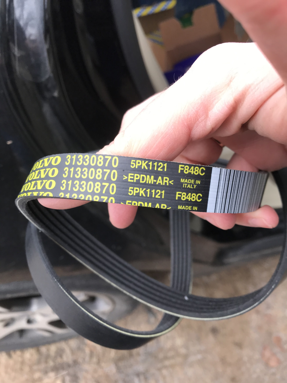 31330870 Поликлиновый ремень. Число ручьев 5 Volvo | Запчасти на DRIVE2