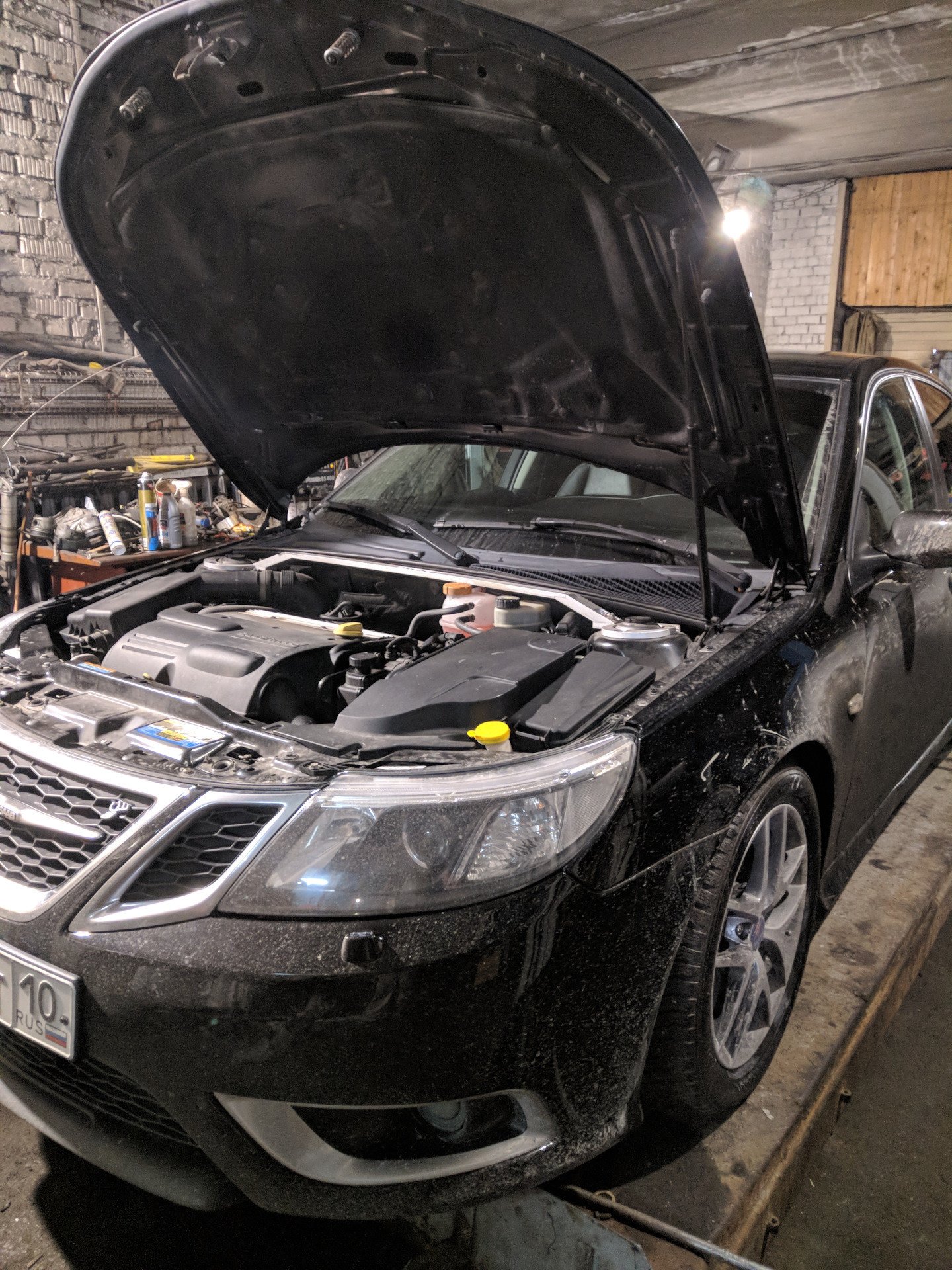 ТО#9 Масло акпп, замена сальника ГУР. — Saab 9-3 (2G), 2 л, 2008 года ...