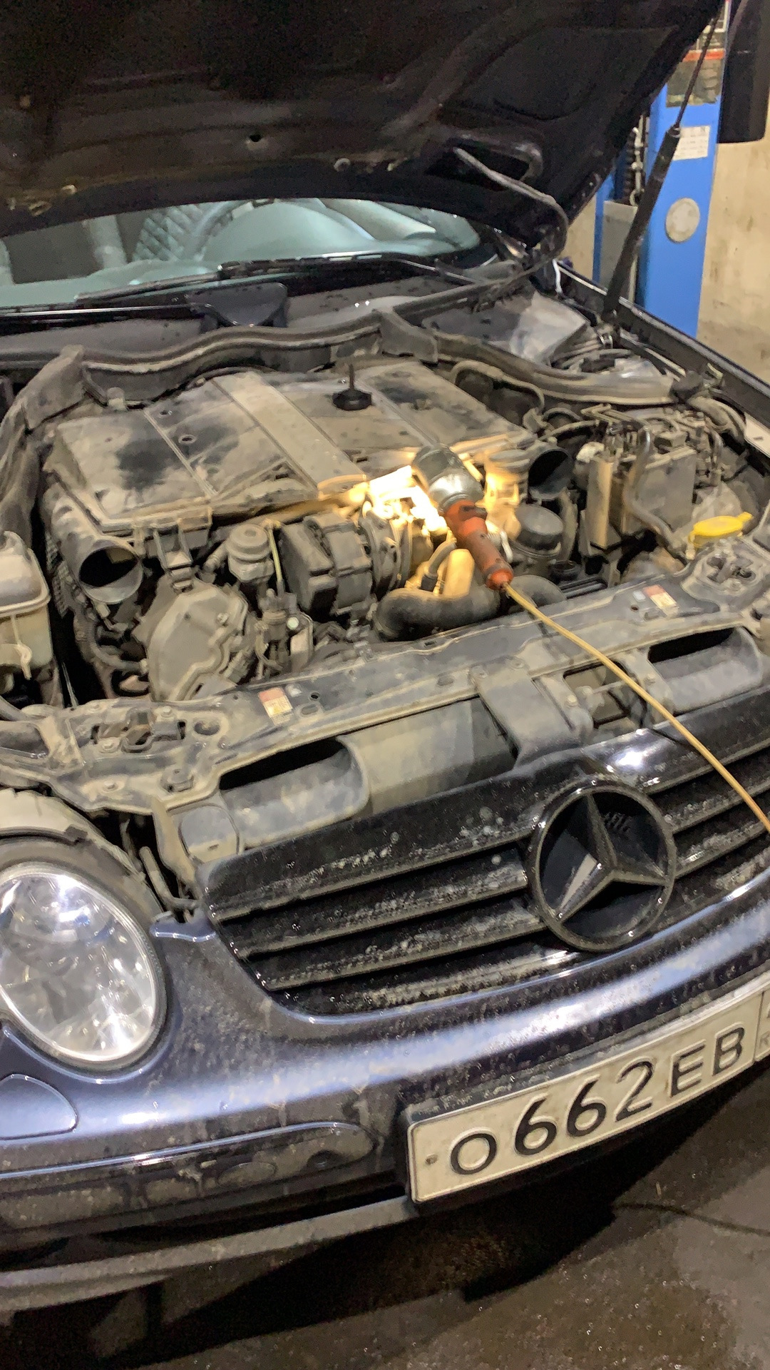 Профилактика ГУРа. — Mercedes-Benz CLK (W209), 2,6 л, 2003 года | визит ...
