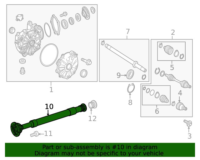 A2044106901 Вал карданный передний Mercedes | Запчасти на DRIVE2