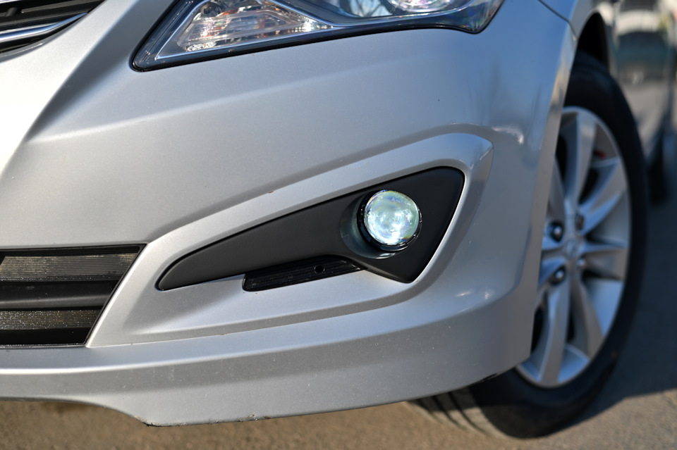 Рамки LED Bi-led птф для Hyundai Solaris 2014-2017 на Hyundai Solaris ...