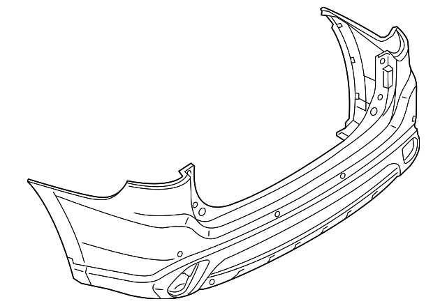 6410D243 Задний бампер Outlander Mitsubishi | Запчасти на DRIVE2