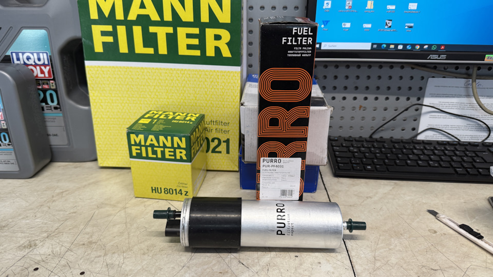 HU8014Z Масляный фильтроэлемент без металлических частей MANN FILTER ...