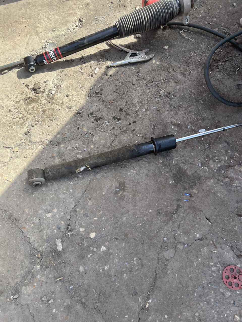 Технорессор -50+стойки demfer на заднюю ось — Hyundai Solaris (2G), 1,6 ...