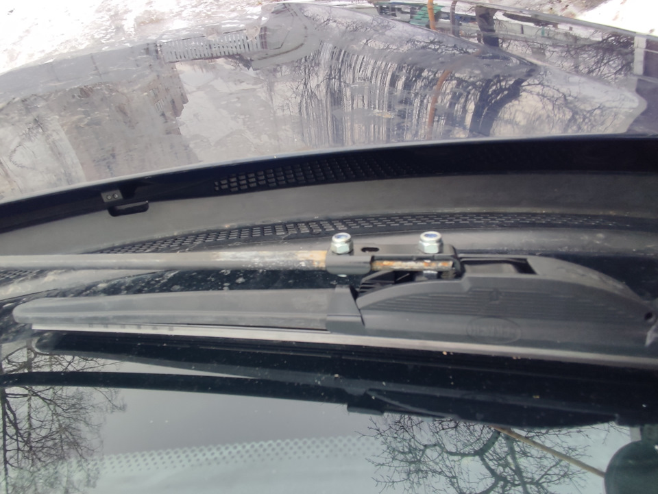 Переход крепления дворников на крючок. — Renault Laguna III, 1,5 л ...