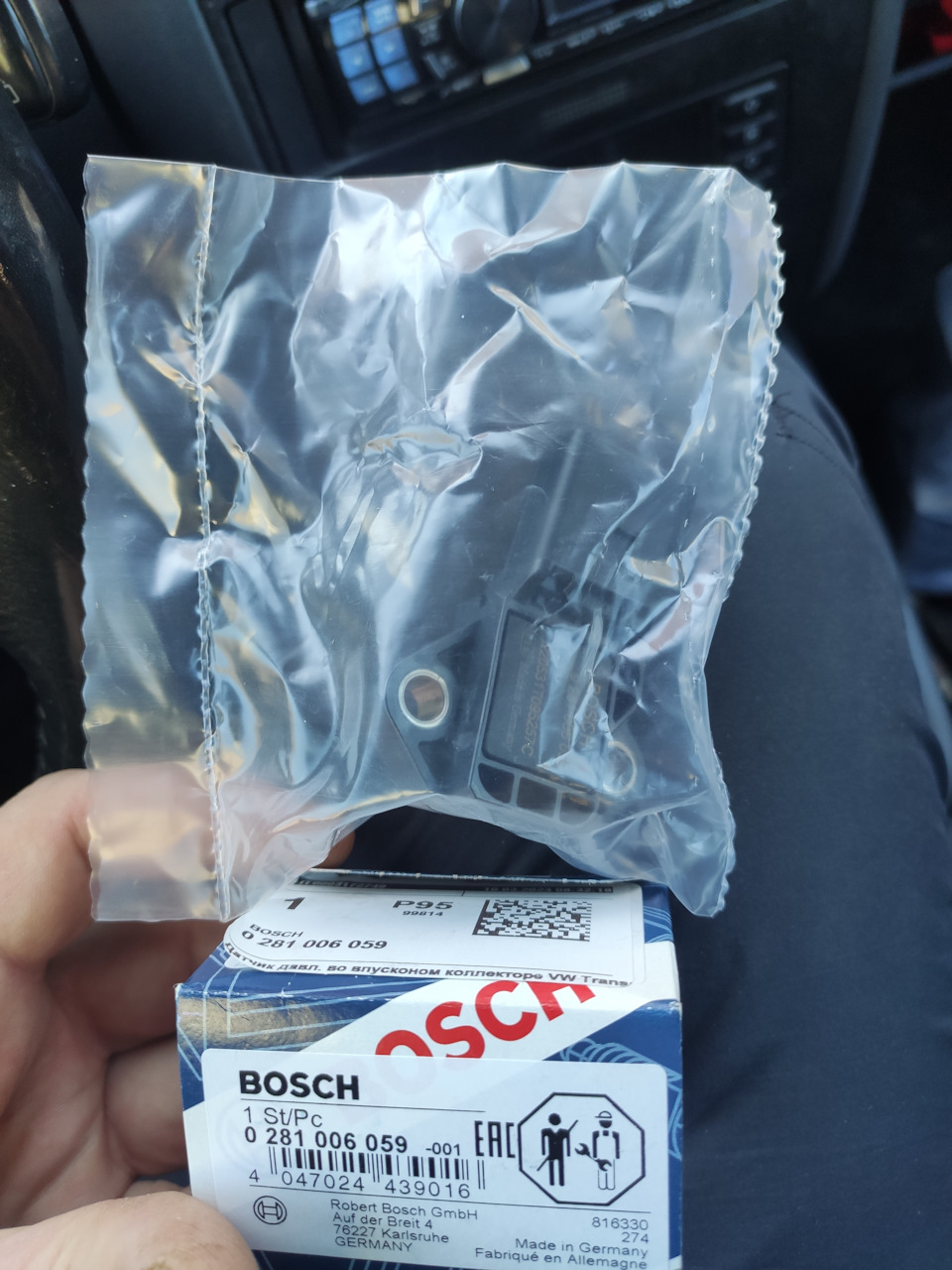 0281006059 Датчик давления наддува BOSCH | Запчасти на DRIVE2