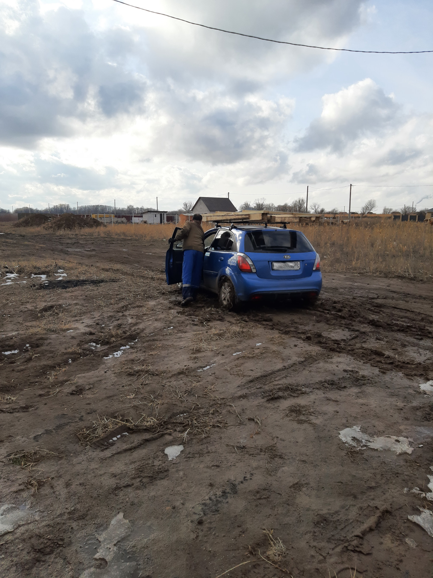 "Астраханский снег" или пародия на Off-roud. — Chevrolet Lacetti SW, 1 ...