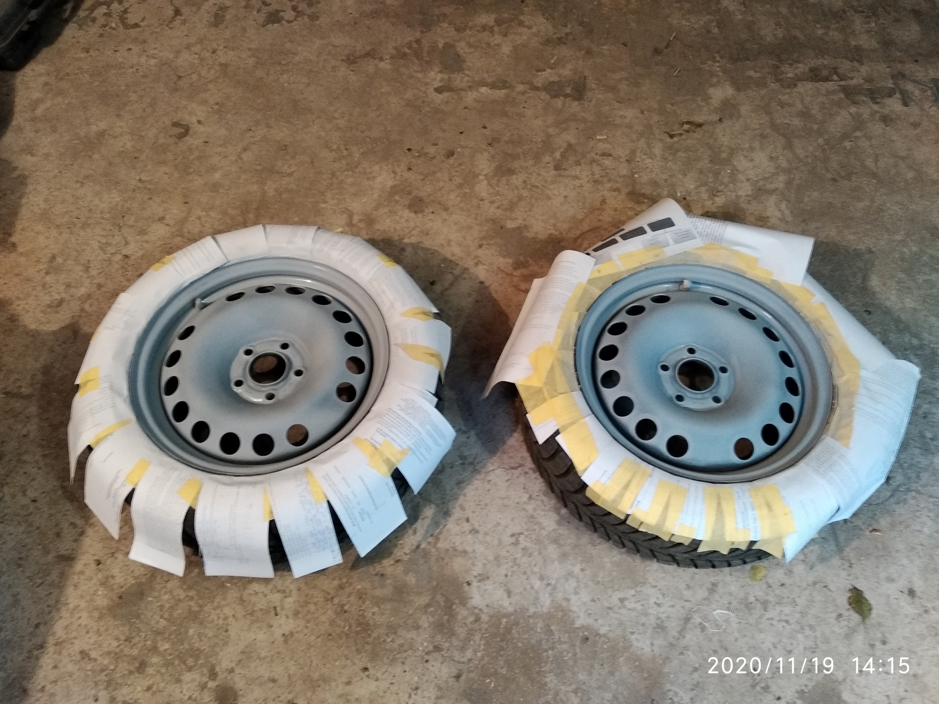 Покрасил зимние штампы R16 — Opel Vectra C, 1,8 л, 2006 года | колёсные ...