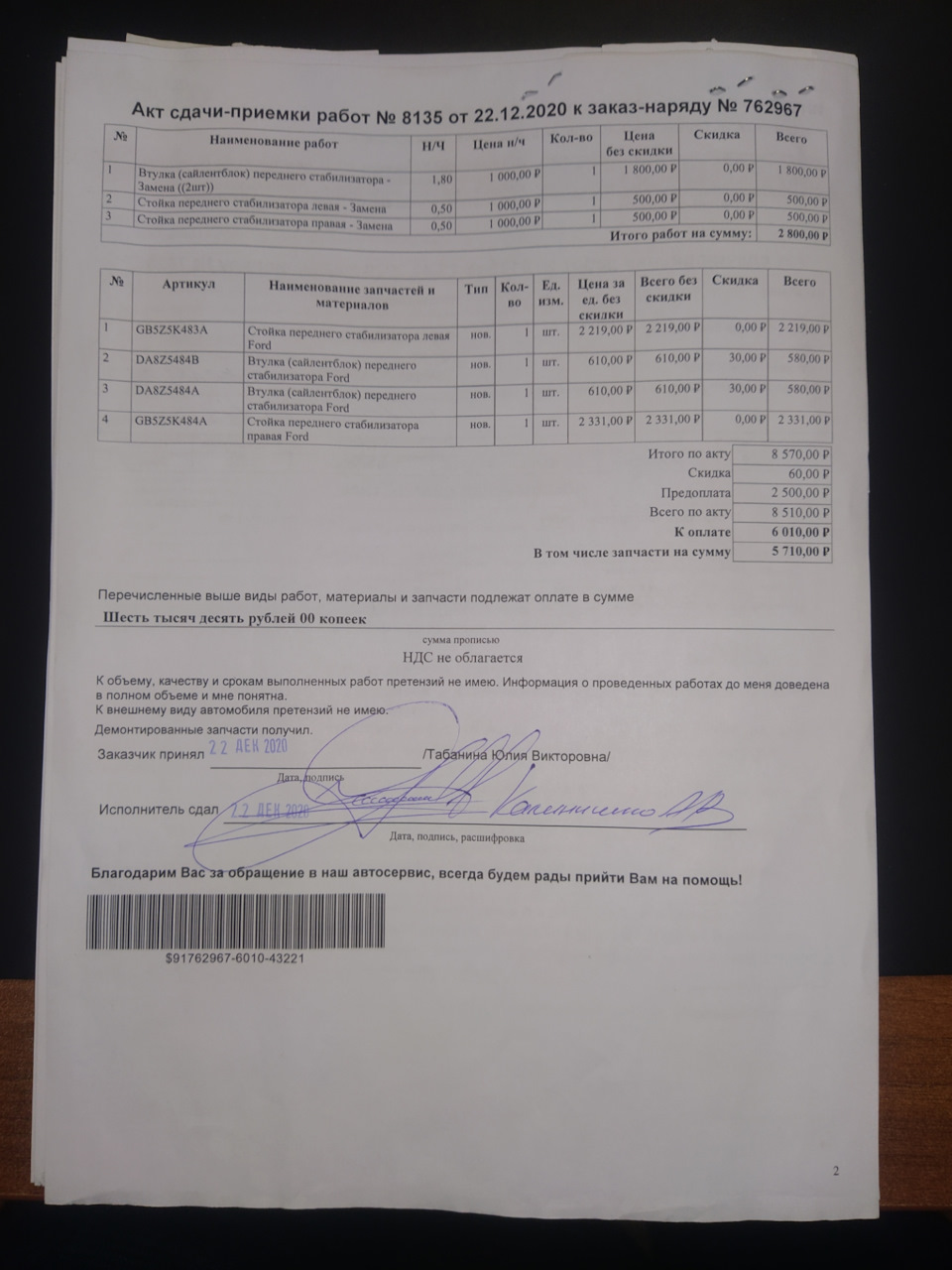 601000P ATIHO | Запчасти на DRIVE2