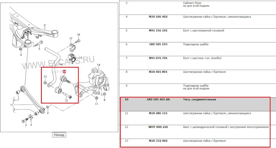 N91156101 Болт VAG | Запчасти на DRIVE2