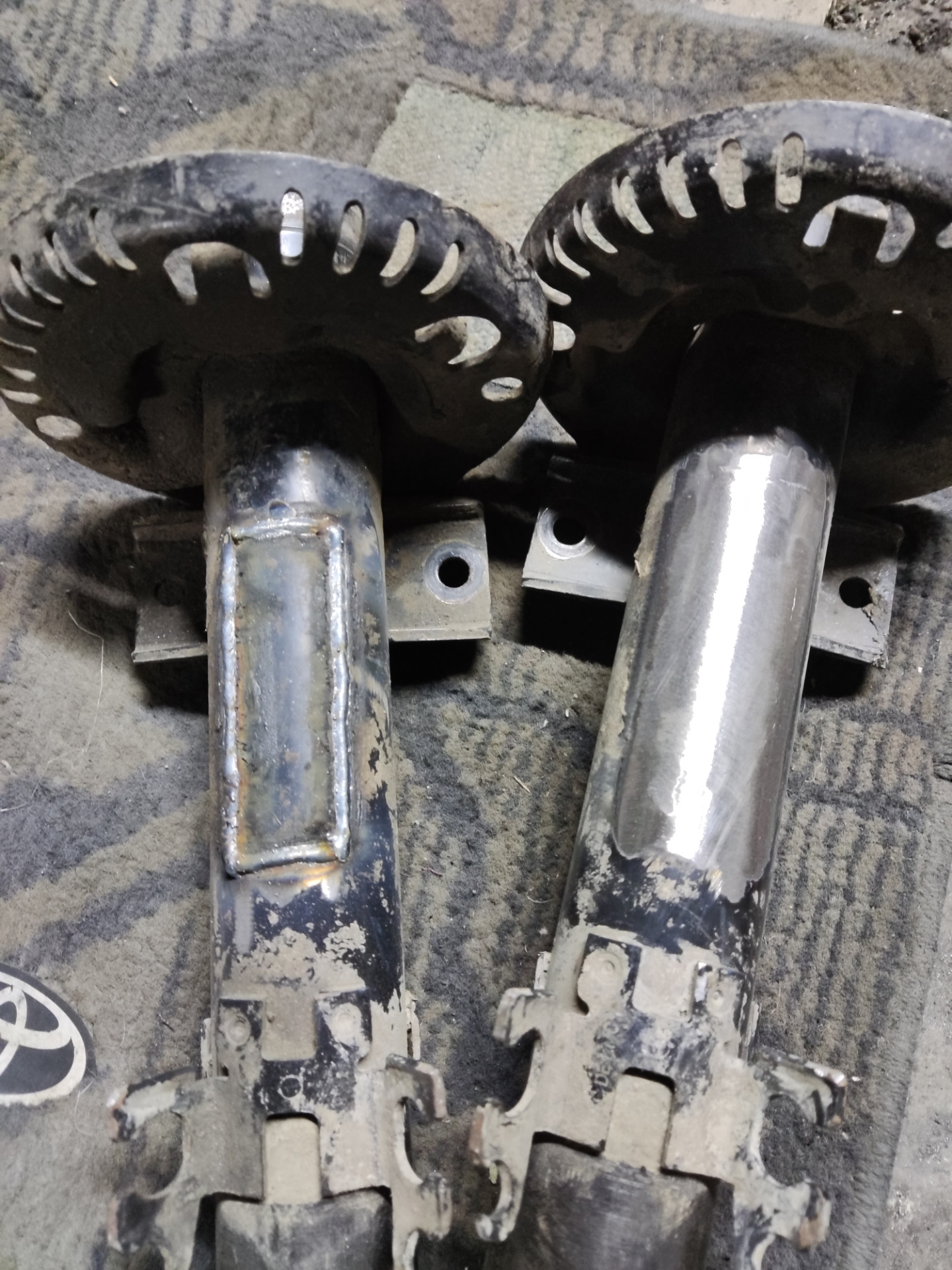 Замена стоек и амортизаторов на тойотовские. — Skoda Rapid (1G), 1,6 л ...