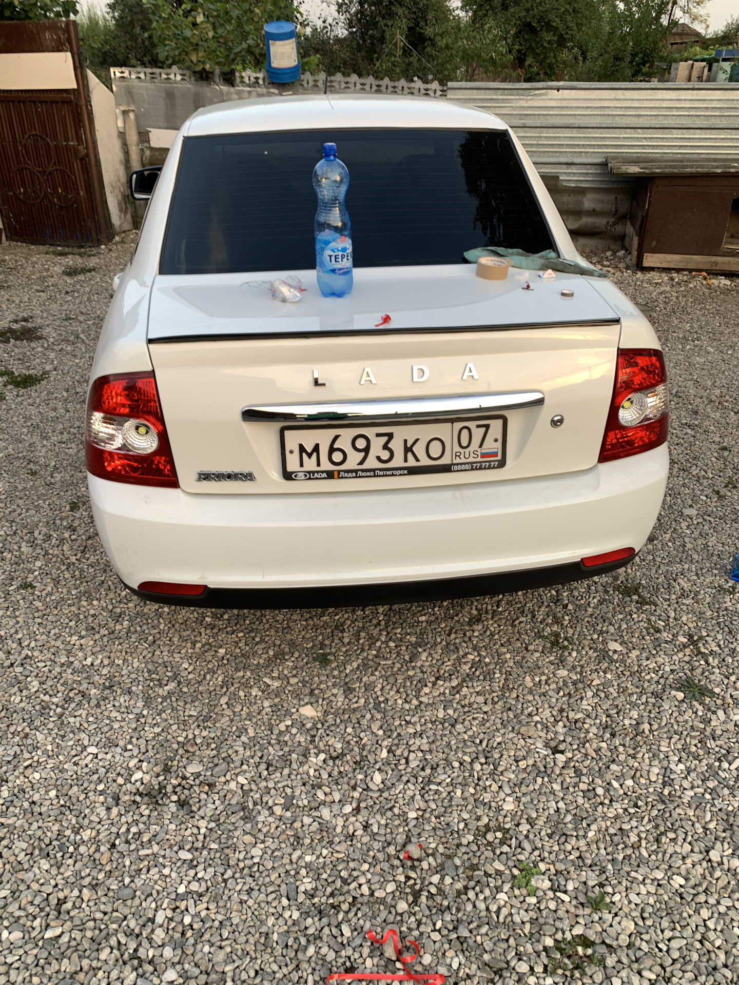 Лип спойлер — Lada Приора седан, 1,6 л, 2010 года | другое | DRIVE2