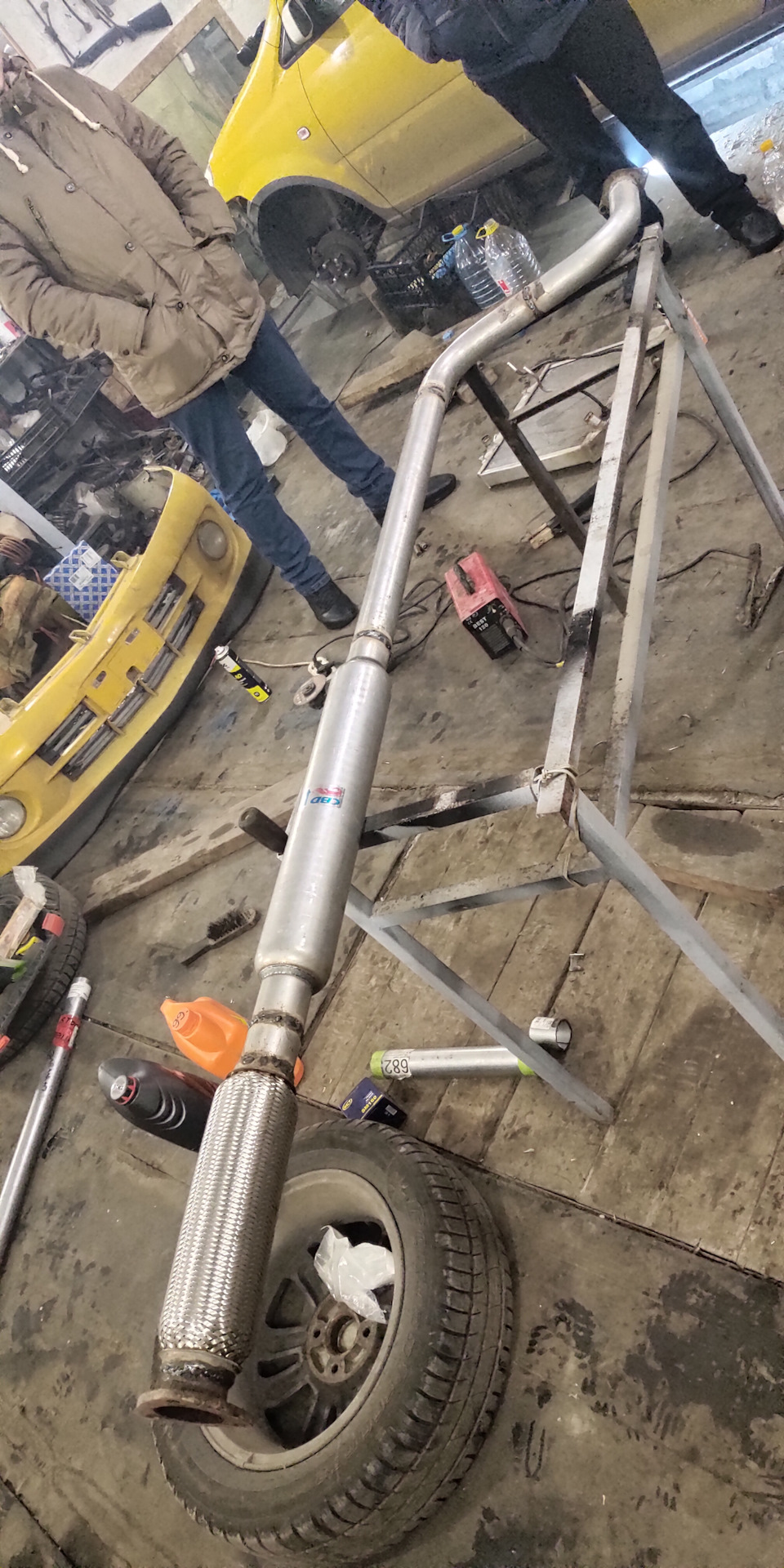 Восстановление выхлопа — Daihatsu Yrv, 1,3 л, 2002 года | своими руками | DRIVE2