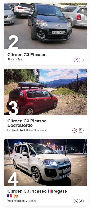 50 Драйв, новая аватарка и #4 C3 Picasso — Citroen C3 Picasso, 1,4 л, 2013 года | рейтинг и ...