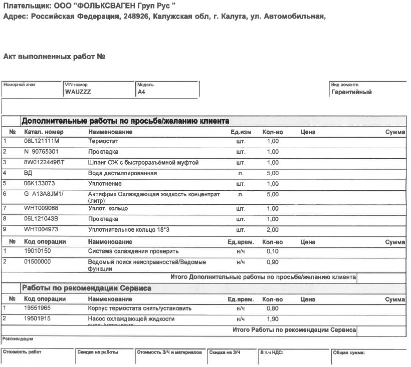 Дежавю или термостату привет — Audi A4 (B9), 2 л, 2017 года | визит на ...