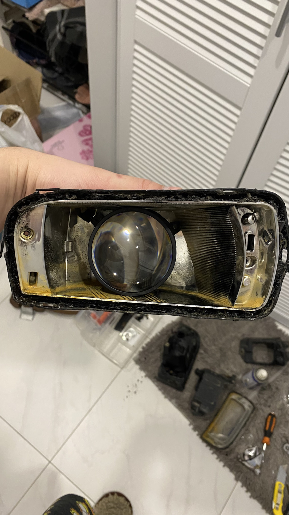 Би линзы в ПТФ — Hyundai Grandeur (TG), 3,3 л, 2007 года | тюнинг | DRIVE2