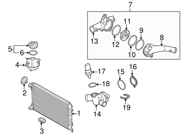 1K0121367C Кронштейн крепления радиатора VAG | Запчасти на DRIVE2