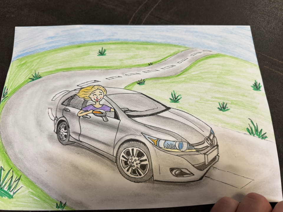 Рисуем с дочкой Стрим))) — Honda Stream (RN6-9), 1,8 л, 2009 года ...