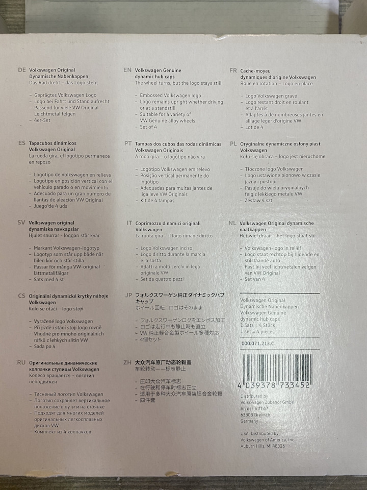 000071213C Колпачок VAG | Запчасти на DRIVE2