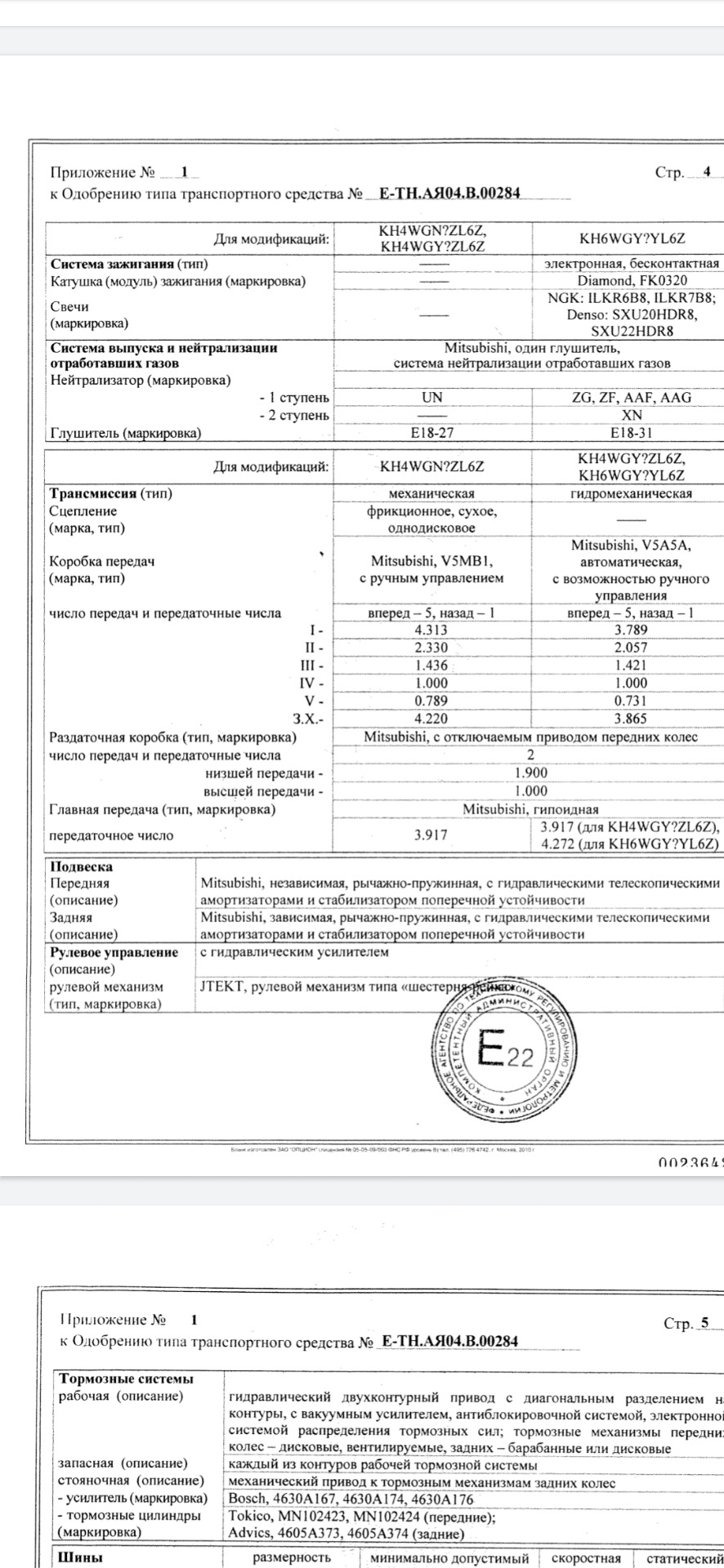 ОТТС NMPS II. — Mitsubishi Pajero Sport (2G), 2,5 л, 2013 года ...