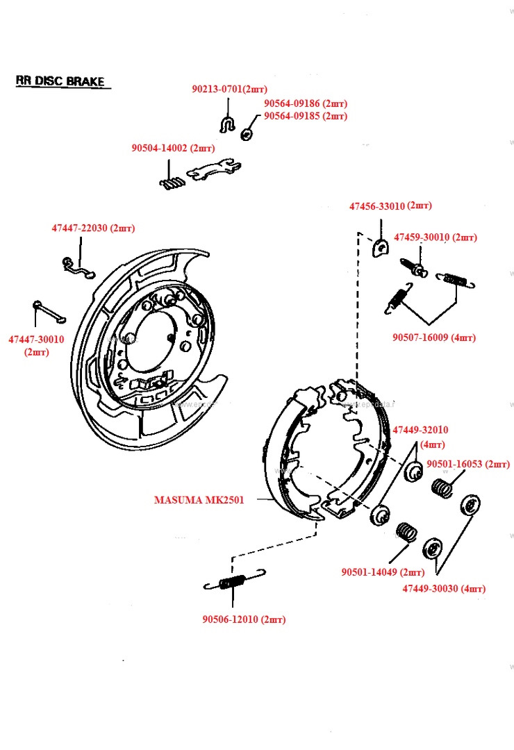 9050414002 ПРУЖИНА 90504-14002 TOYOTA LEXUS | Запчасти на DRIVE2