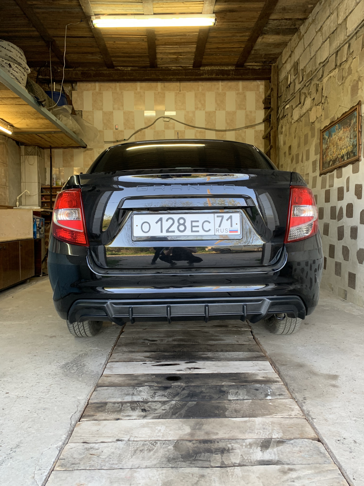 Диффузор заднего бампера — Lada Гранта (2G) FL, 1,6 л, 2022 года ...