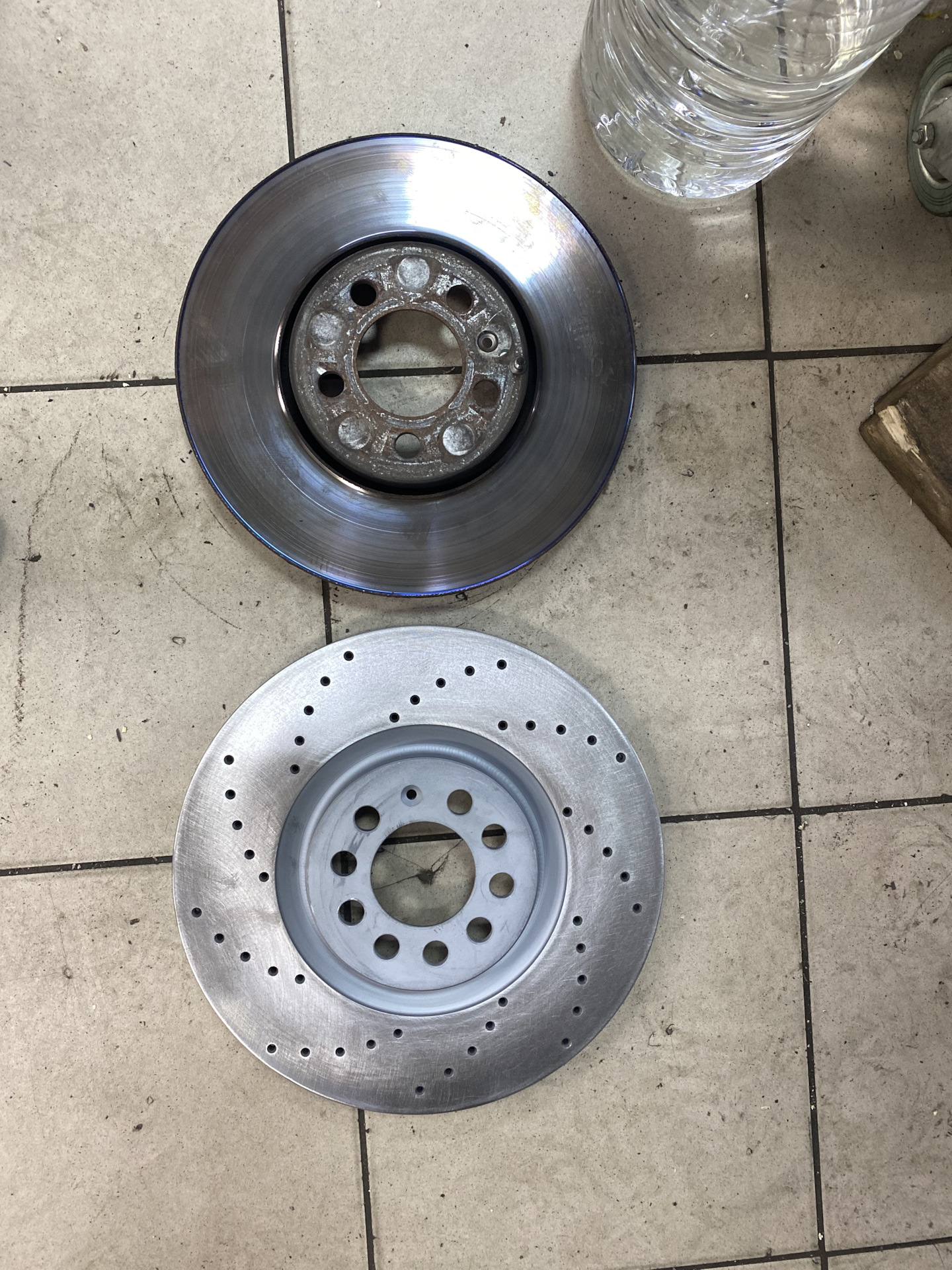 Тормоза 312mm & 272mm, колодки ATE Ceramic — Skoda Rapid (1G), 1,4 л ...