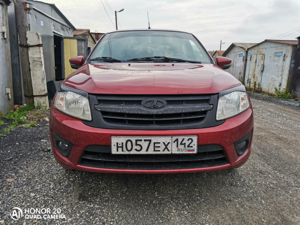 Реснички — Lada Granta, 1,6 л, 2016 года | стайлинг | DRIVE2