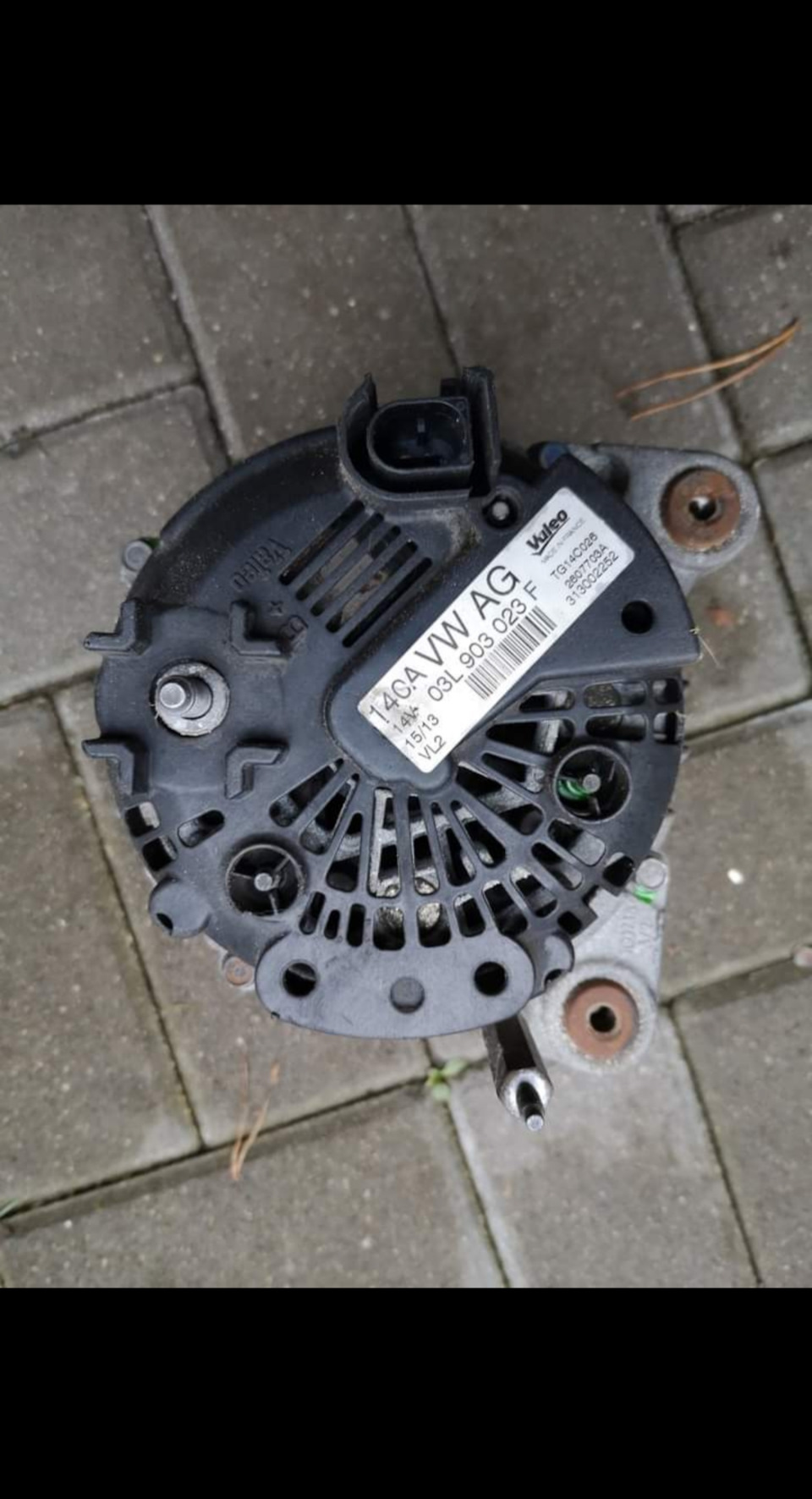 VAG 03L903023F (140 А, 14 В, Тип VALEO) — Audi A2, 1,4 л, 2001 года ...