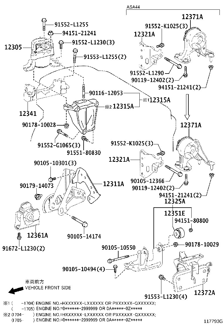 9415180800 Гайка для крепления опоры двигателя TOYOTA LEXUS | Запчасти ...