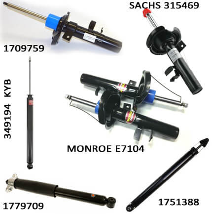 1709759 Стойка передняя левая с амортизатором, std. susp./ Focus-III 11 ...