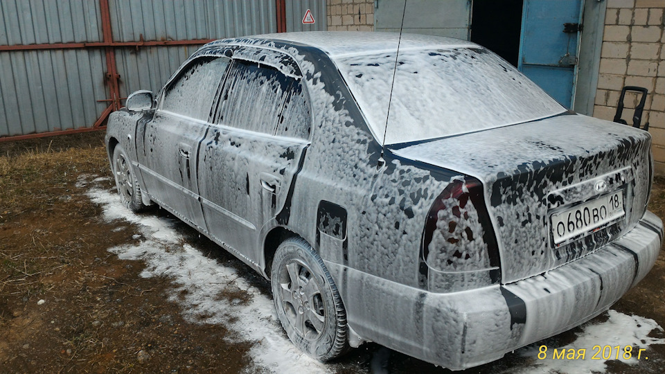 Помылись пробуем автомойку к4 — Hyundai Accent (2G), 1,5 л, 2008 года ...