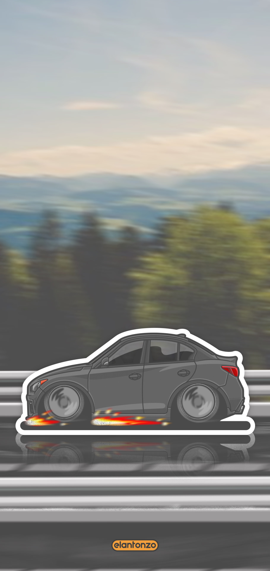 Cartoon cars от Elantonzo, Infiniti q50 — Infiniti q50, 3,7 л, 2014 ...