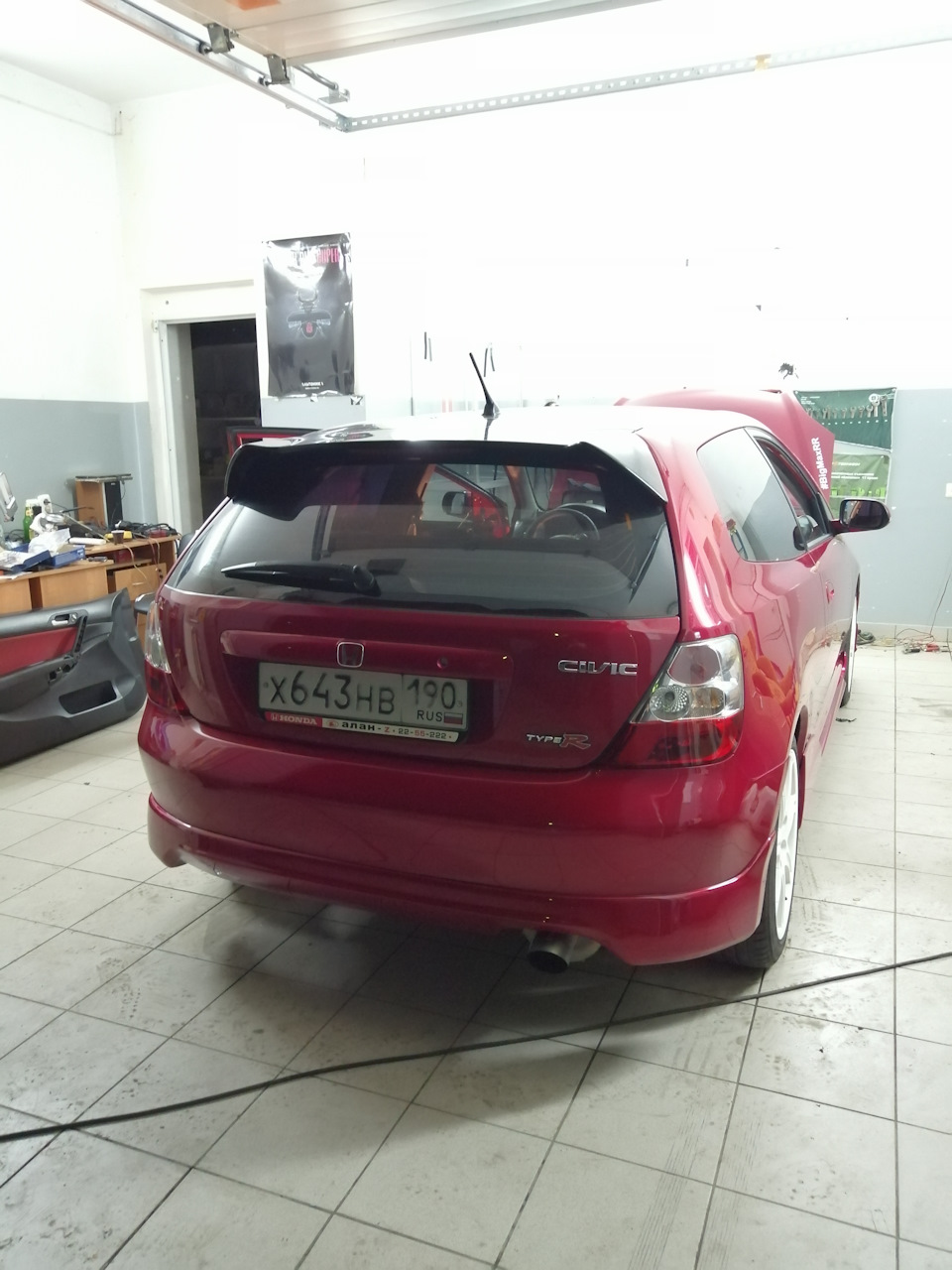 Установка сигнализации старлайн б9 — Honda Civic Type R (2G), 2 л, 2004 ...