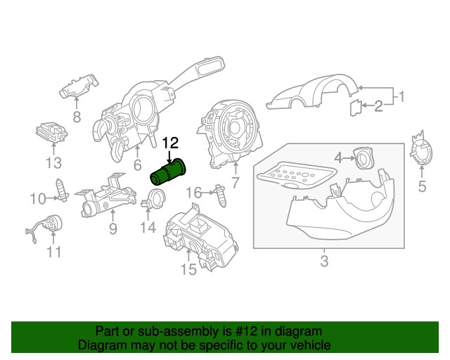 107905855CF Личинка замка VAG | Запчасти на DRIVE2