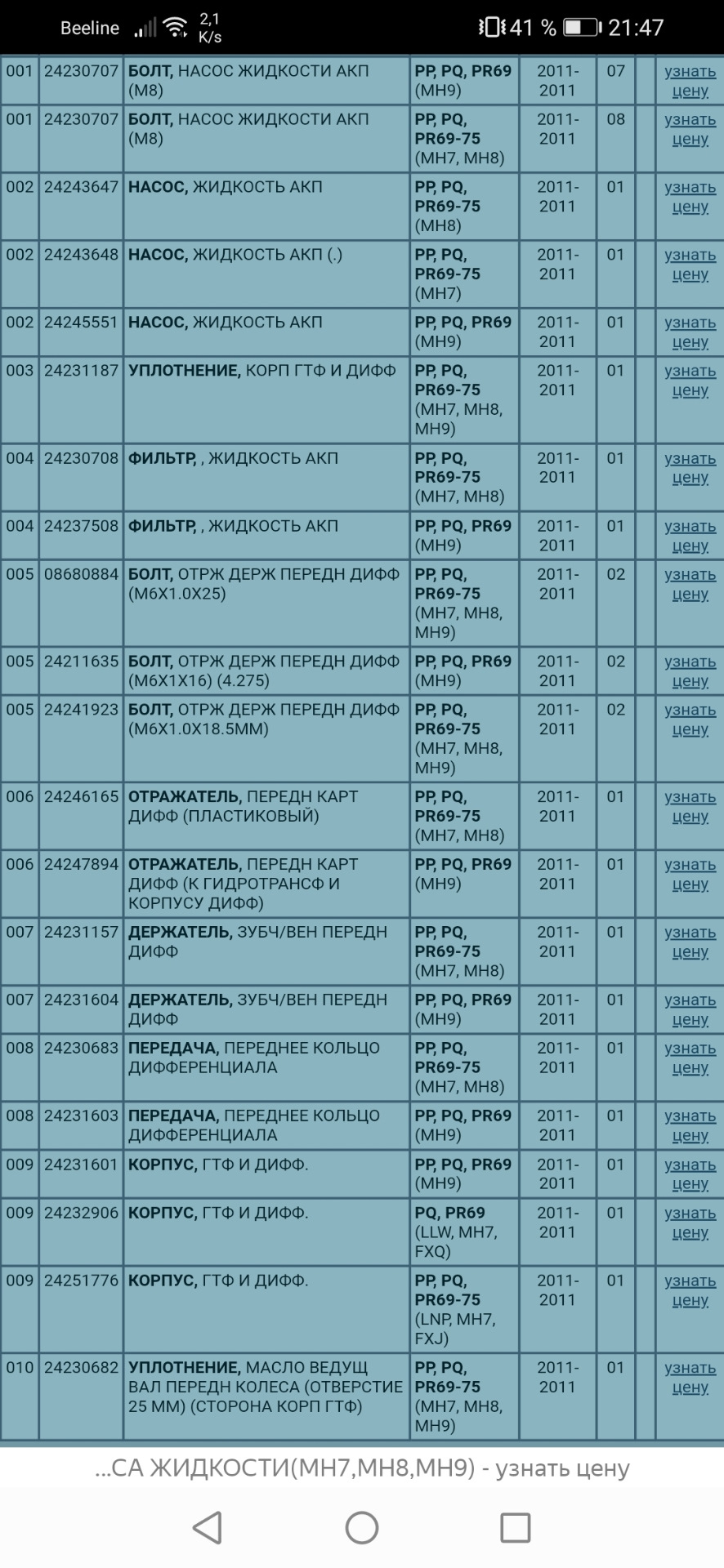 24237508 Фильтр масляный в АКПП / Chevrolet Aveo, Cobalt, Cruze 11~ GM ...