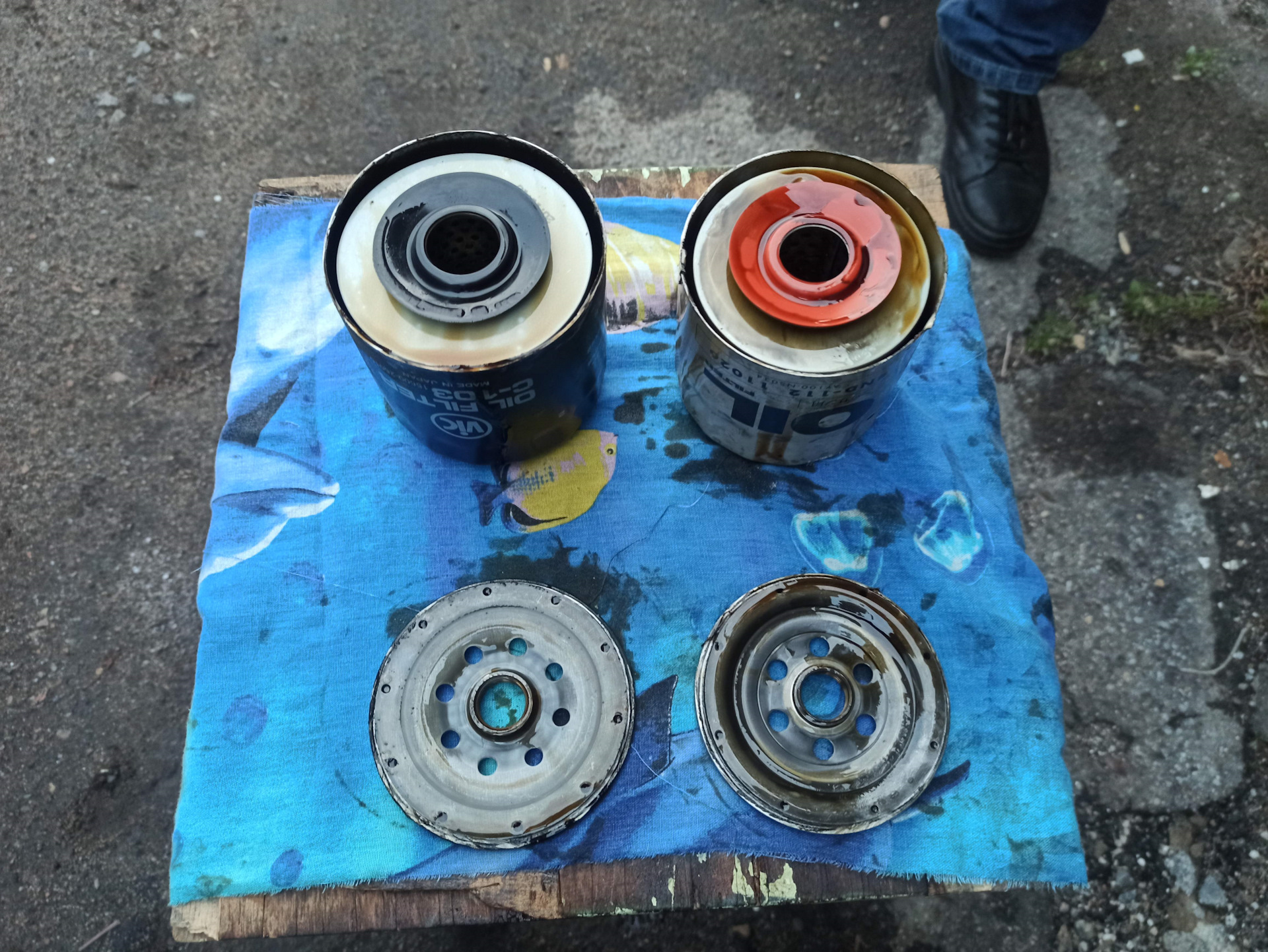 Сравнение фильтра Nitto 4nd-112 и Vic C-103 — УАЗ Patriot, 2,7 л, 2015 ...