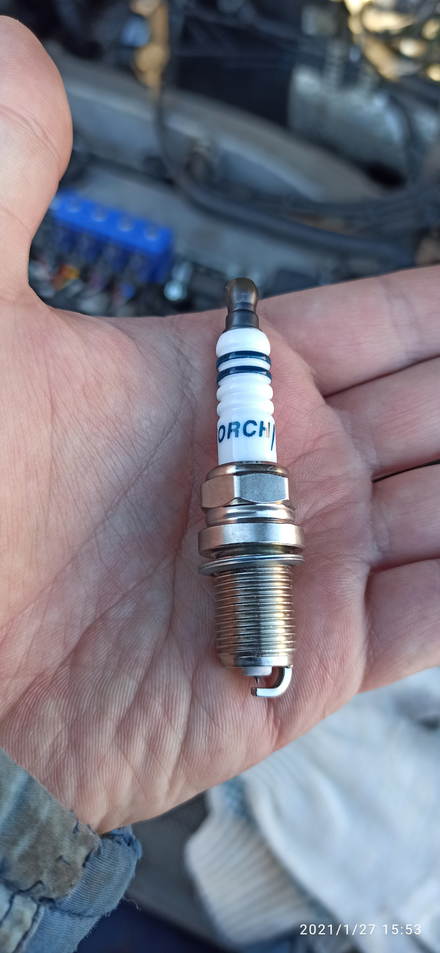 Замена свечей на иридиевые TORCH — Chery Tiggo 1, 2 л, 2012 года ...