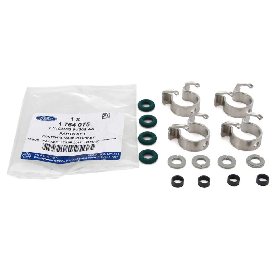 1764075 Комплект уплотнительных колец на 4-ре топливных форсунки / 1,0/ ...