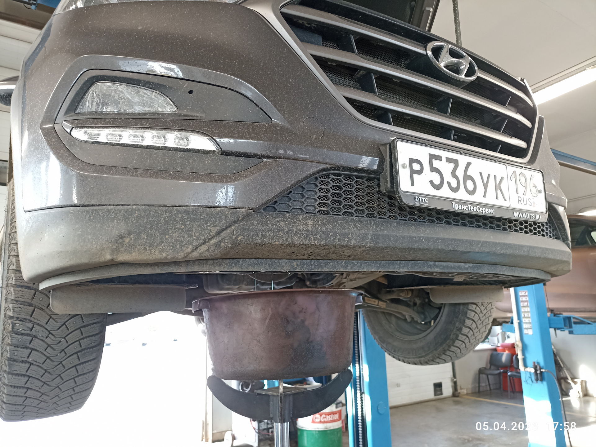 Замена помпы, антифриза, защитного фартука — Hyundai Tucson (TL), 2 л ...