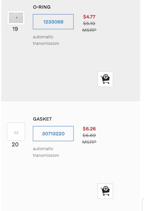 30713220 Прокладка пробки сливной Volvo | Запчасти на DRIVE2